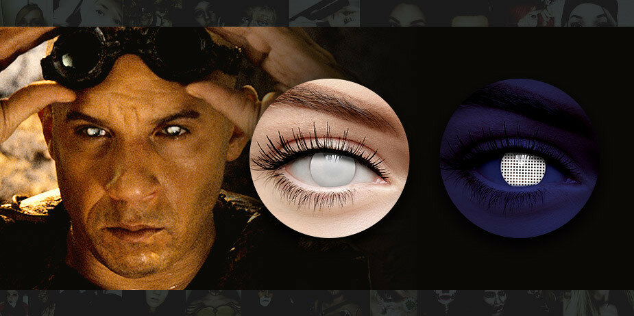 Riddick Contact Lenses: Best White Blind Eye Contacts