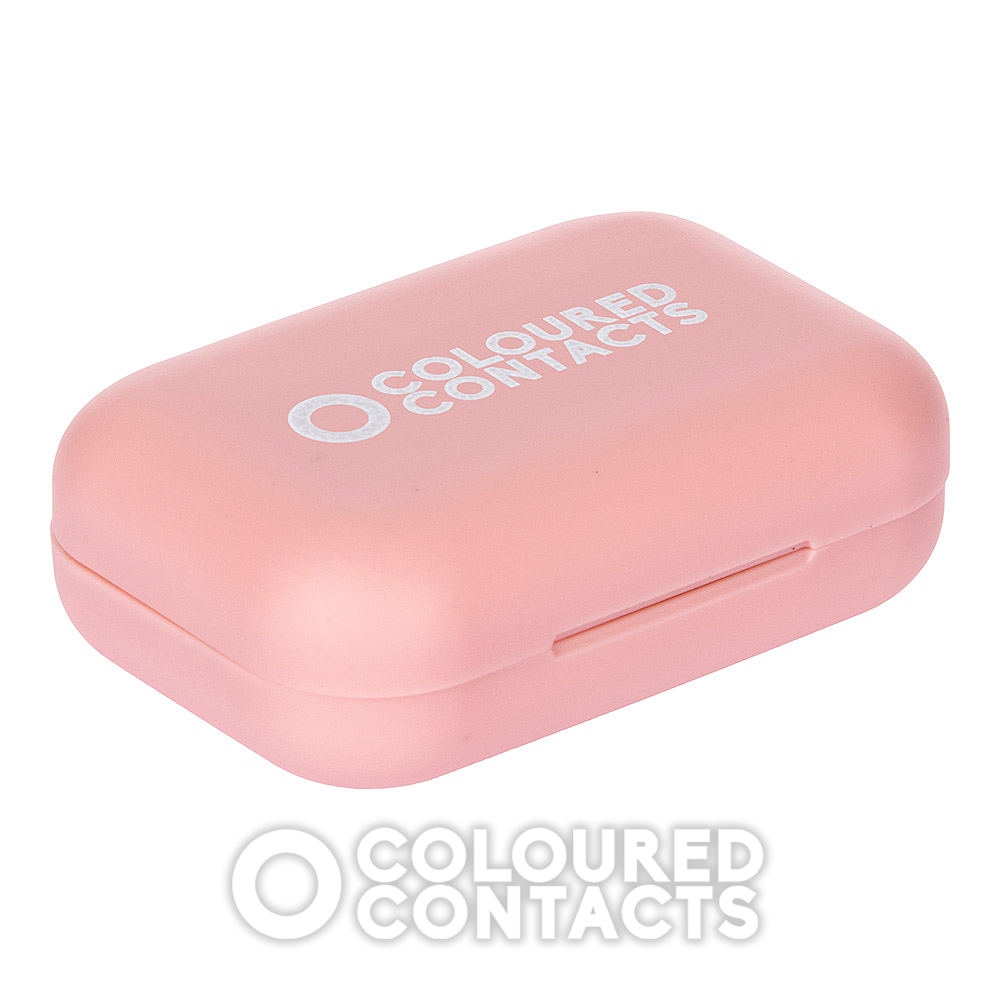 Coloured Contacts Travel Lens Case Kit Pink | Lens Storage Cases