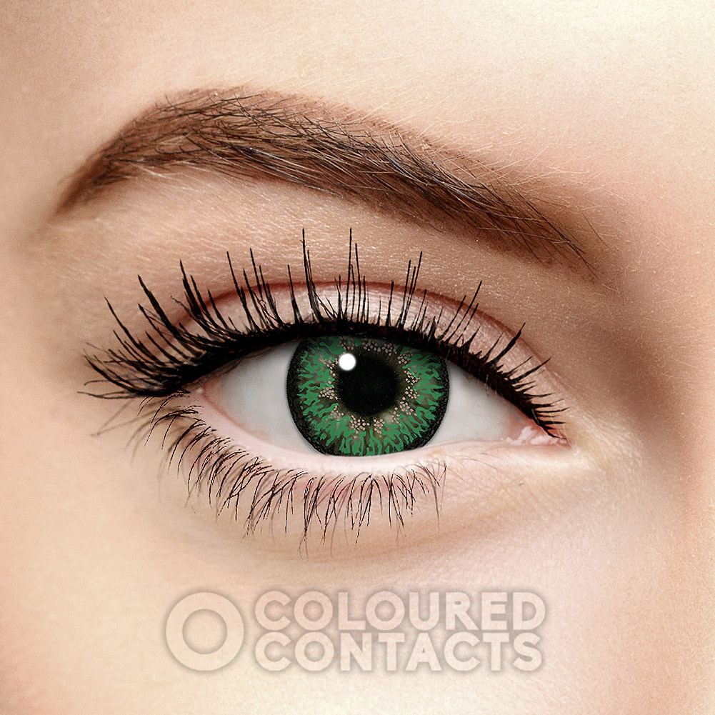Green Tri Tone colored Contact Lenses (Daily) | colored Contact Lenses