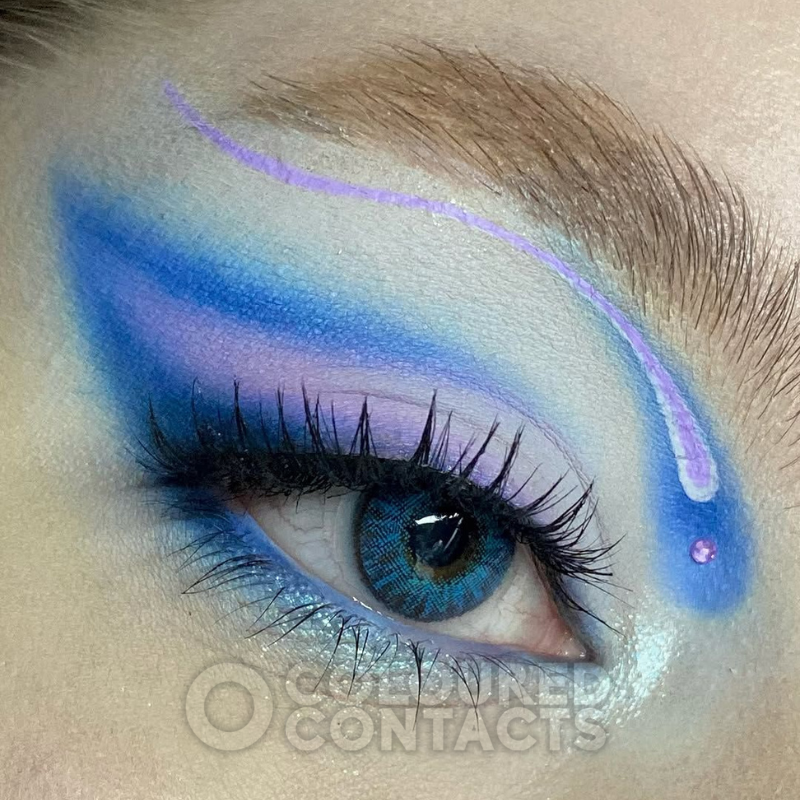 Sapphire Blue Colored Contact Lenses | Monthly Natural Colored Contacts