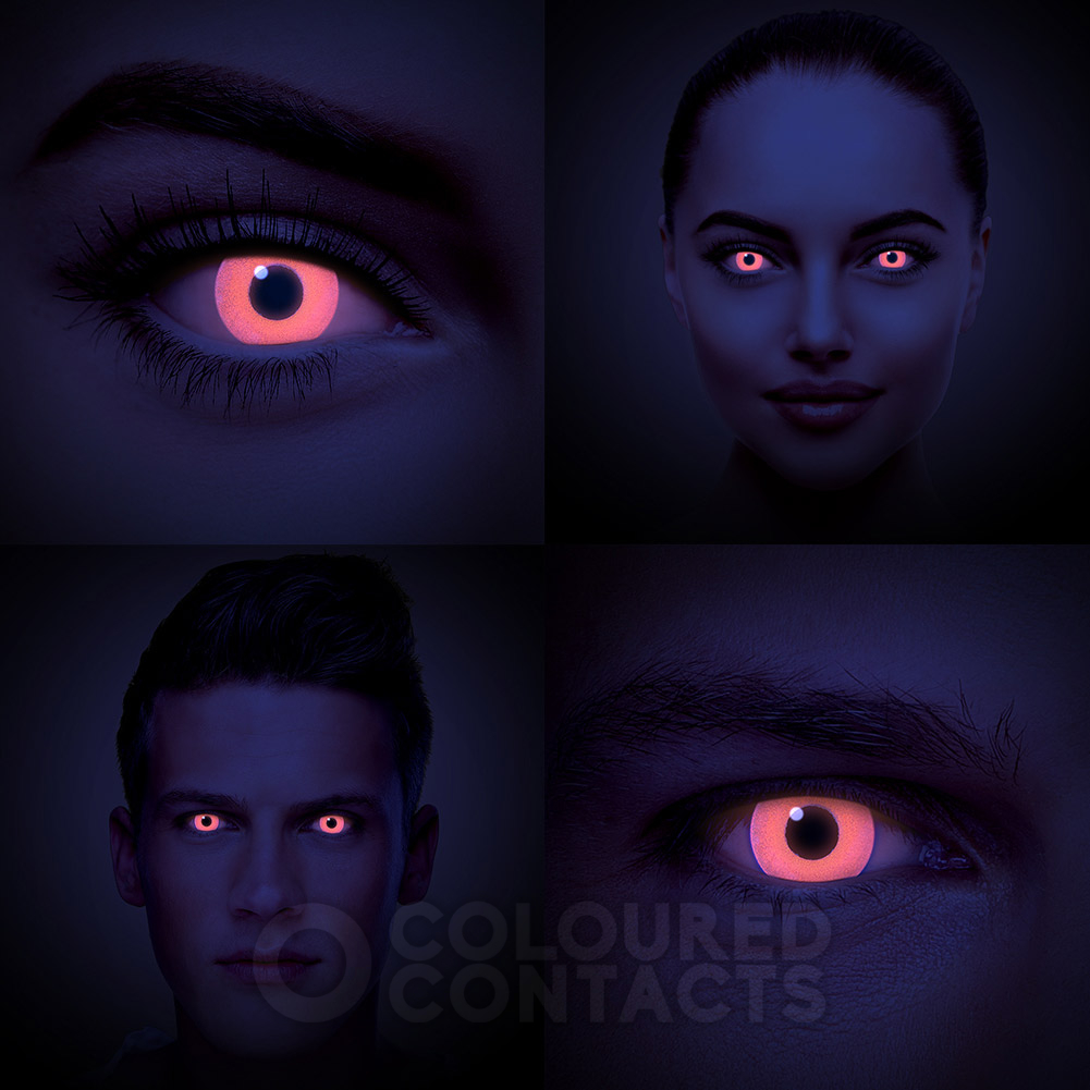 Orange Uv I-Glow Coloured Contact Lenses (30 Day) | Coloured Contact Lenses