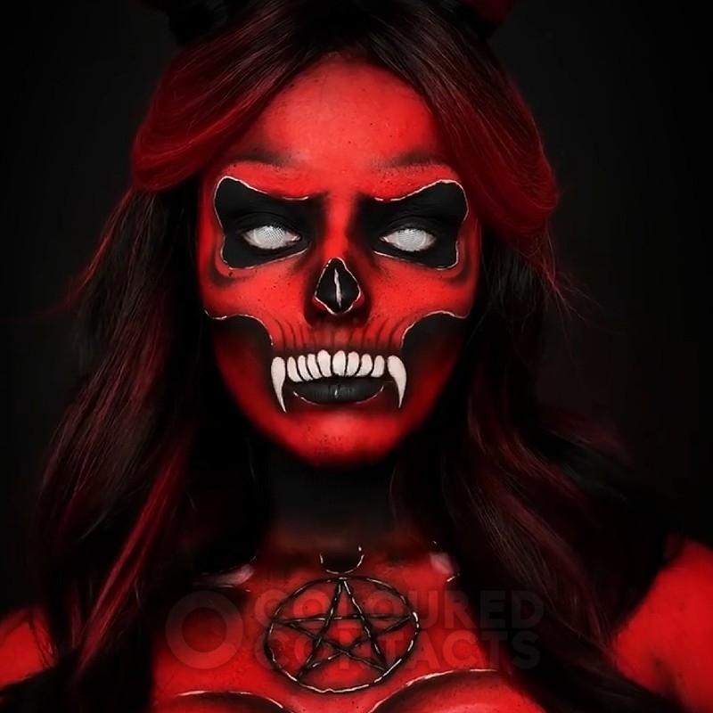 Demon Contact Lenses, Spooky Eyes, Halloween Contacts