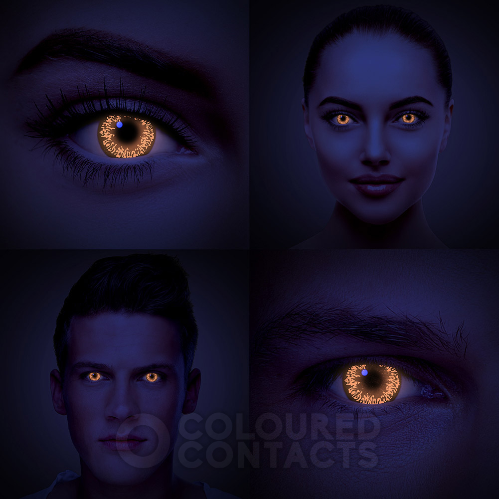 Honey Uv I-Glow Coloured Contact Lenses (Daily) | Coloured Contact Lenses