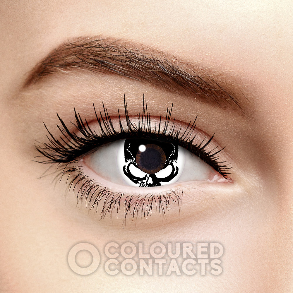 Skull Coloured Contact Lenses (Daily) | Coloured Contact Lenses