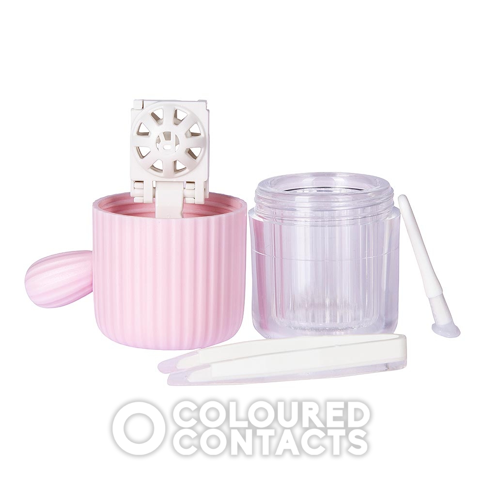 Coloured Contacts Lens Accessory All-In-One-Kit | Travel Case & Solution