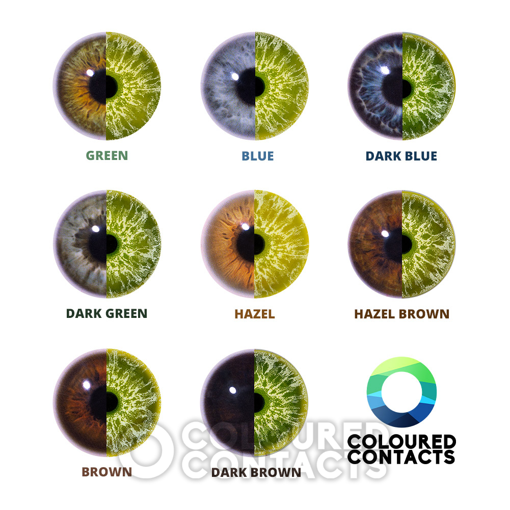 UV I-Glow Cosplay Yellow Coloured Contact Lenses (Daily) | Coloured ...