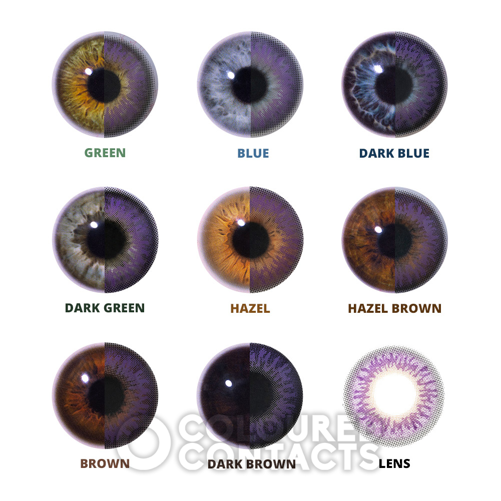Blue Angelic Halloween Lenses, Zombie Cosplay Contacts