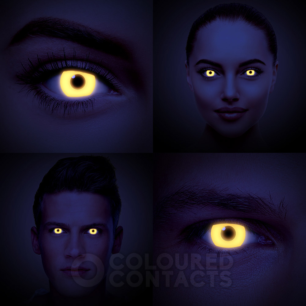 Orange Uv I-Glow Coloured Contact Lenses (30 Day) | Coloured Contact Lenses