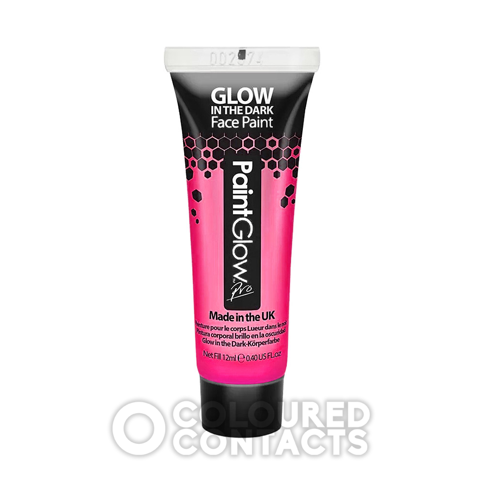 UV Pink Glow-In-The-Dark Paint | Paintglow Halloween Makeup