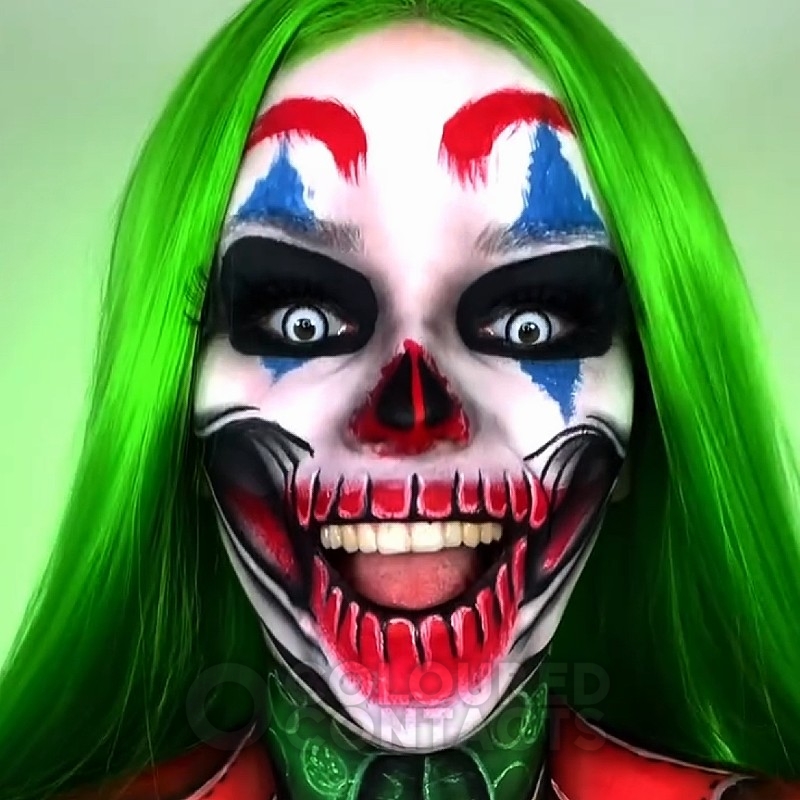 comic joker makeup