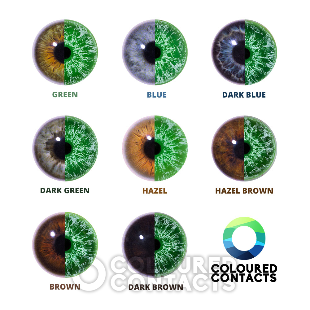 UV I-Glow Cosplay Green Coloured Contact Lenses (Daily) | Coloured ...