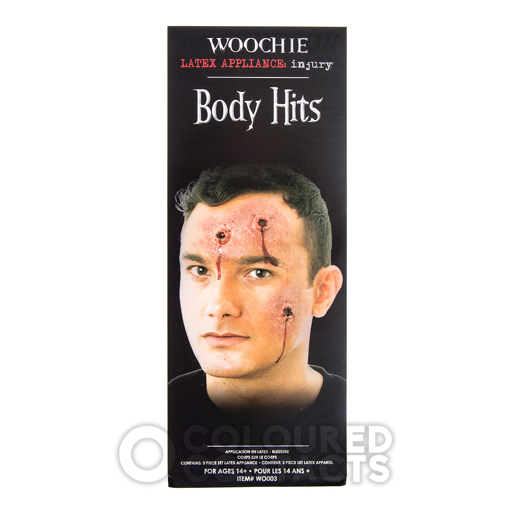 Woochie Bullet Holes Latex Prosthetic | SFX Makeup
