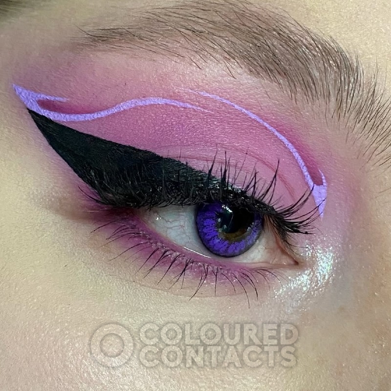 Purple Ultra 30 Day Coloured Contact Lenses, Violet Cosmetic Contacts