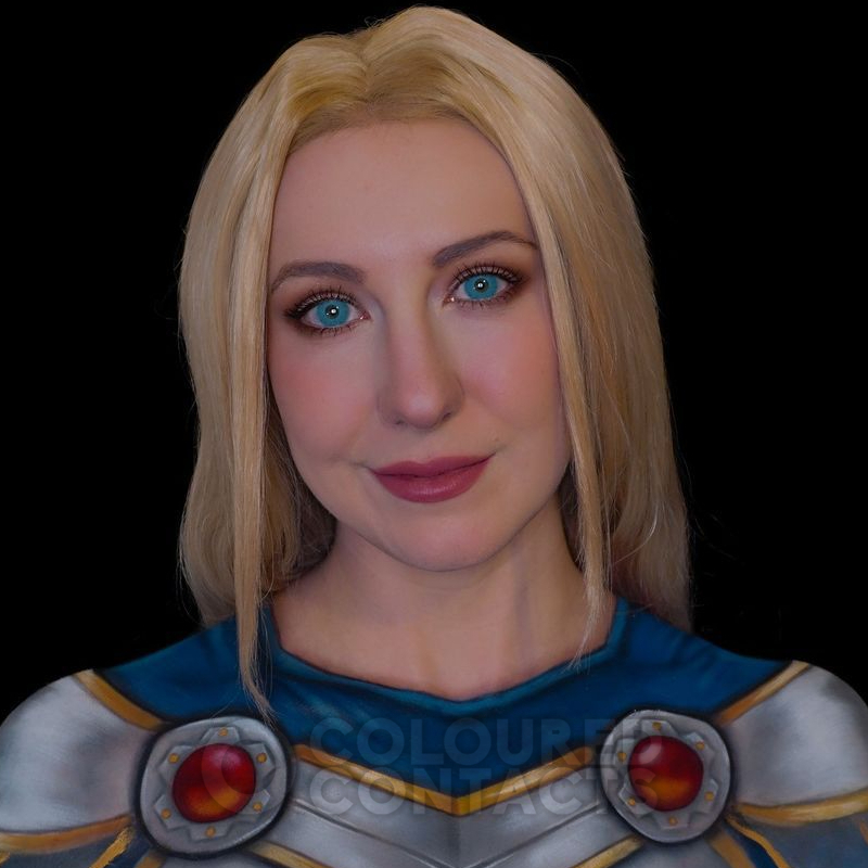 Eisblaue farbige Kontaktlinsen (Tageslinsen) | Coloured Contacts