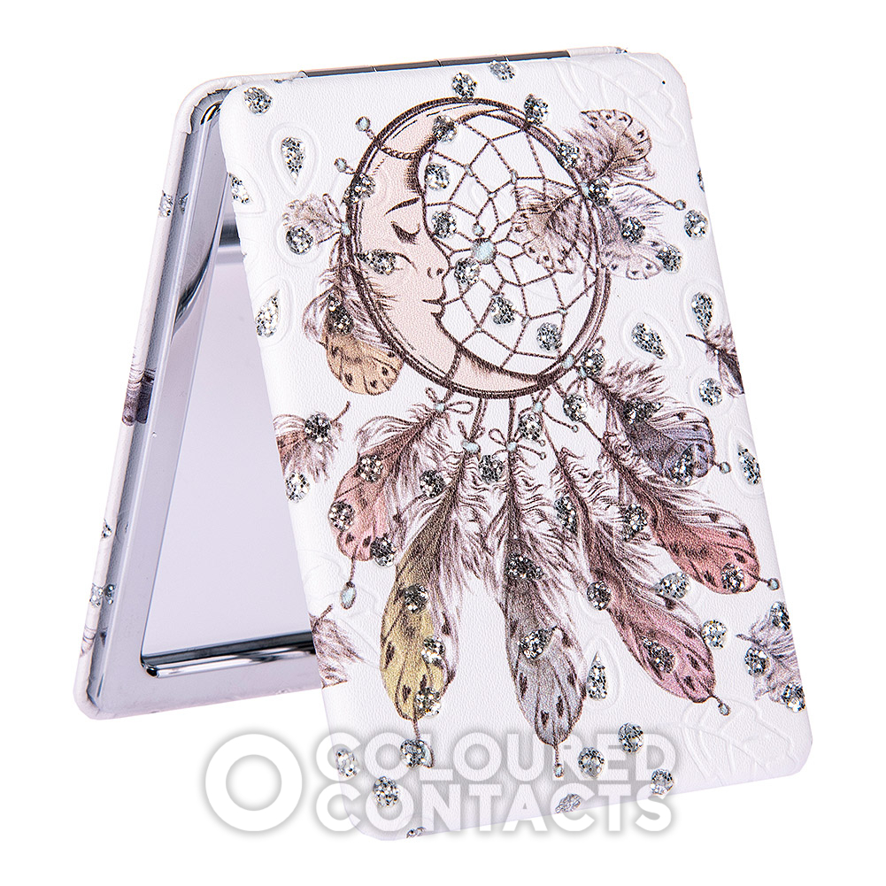 Dreamcatcher Moon | Folding Compact Contact Lens Mirror