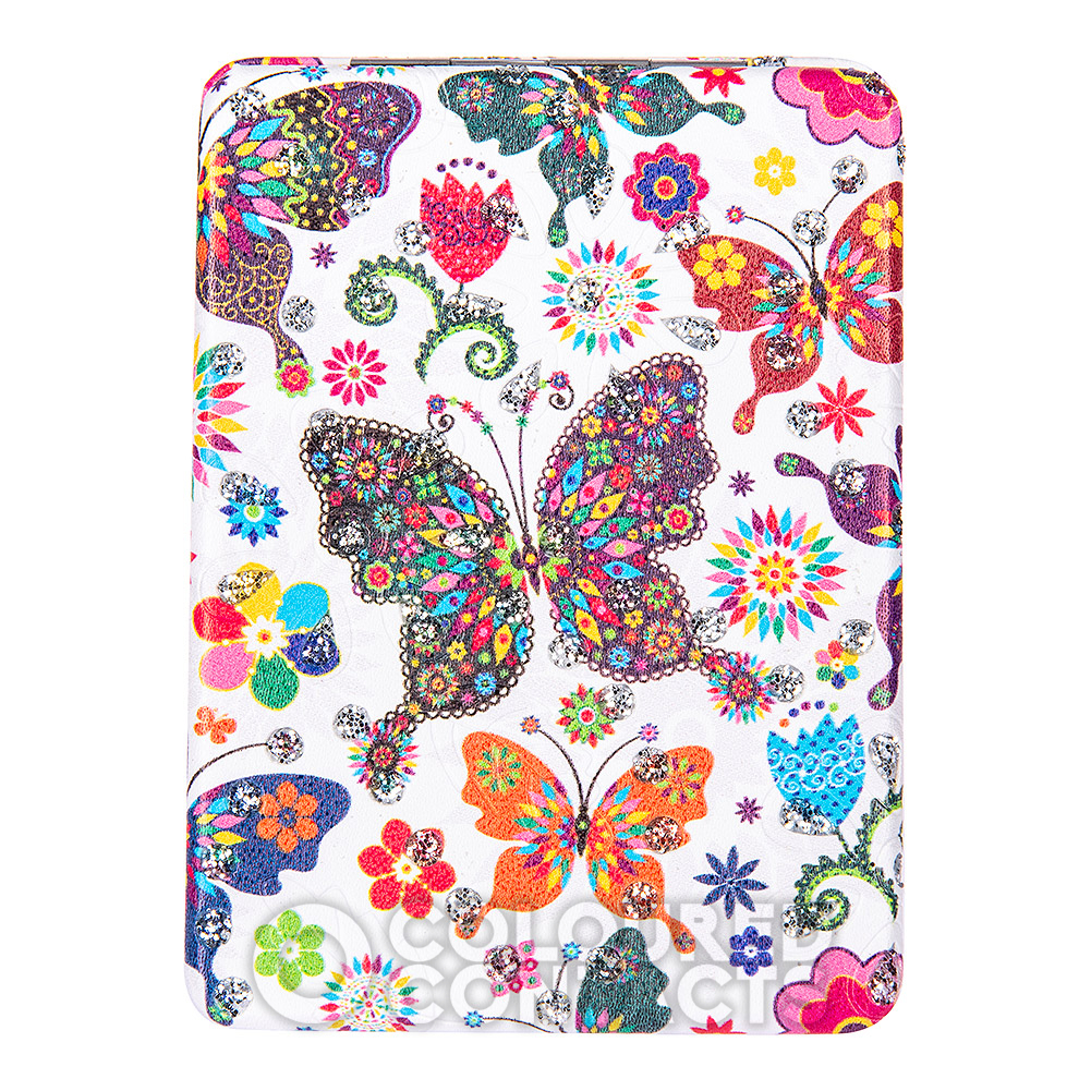 Bright Butterflies | Folding Compact Contact Lens Mirror