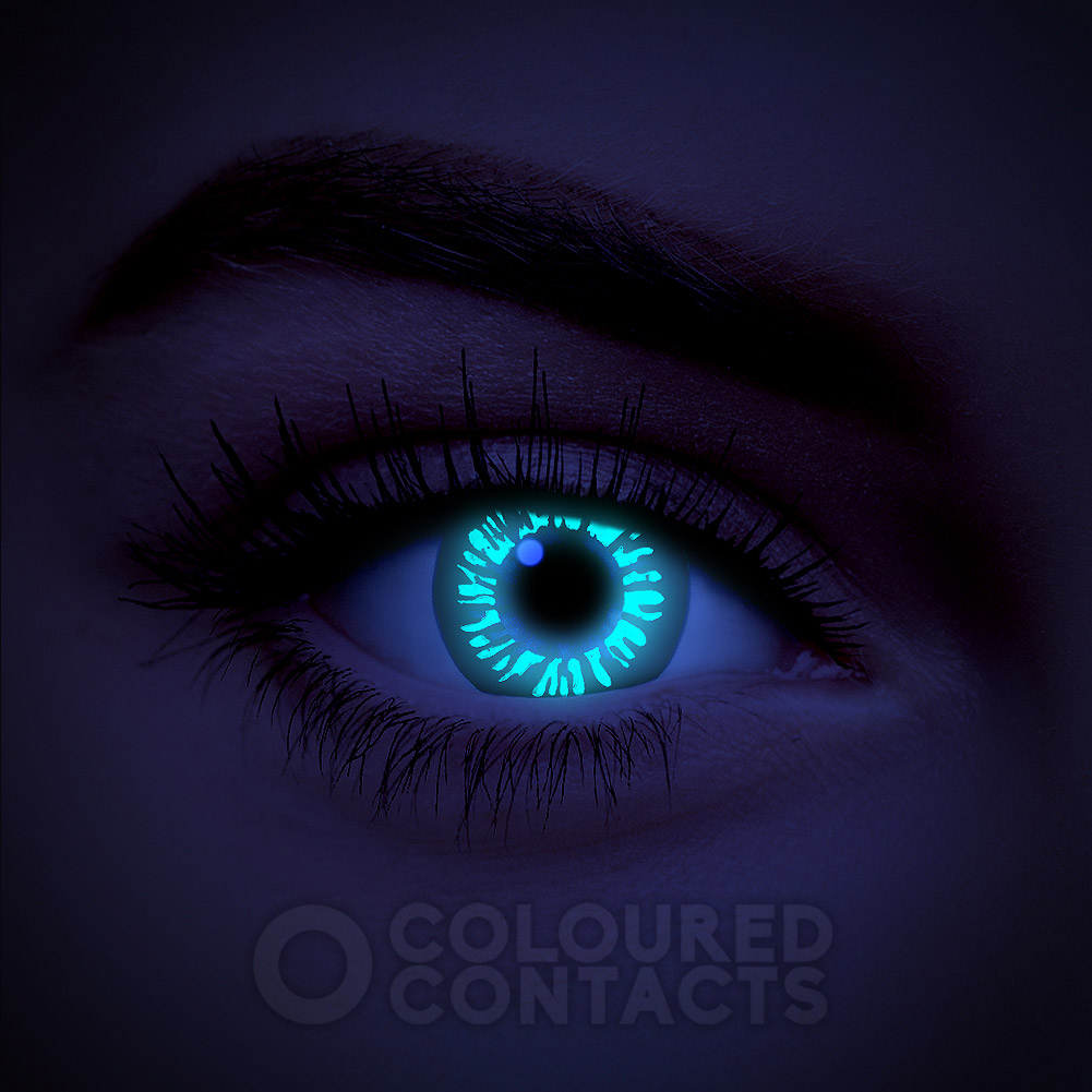 Red Dolly UV I-Glow Coloured Contact Lenses (30 Day) | Coloured Contact ...