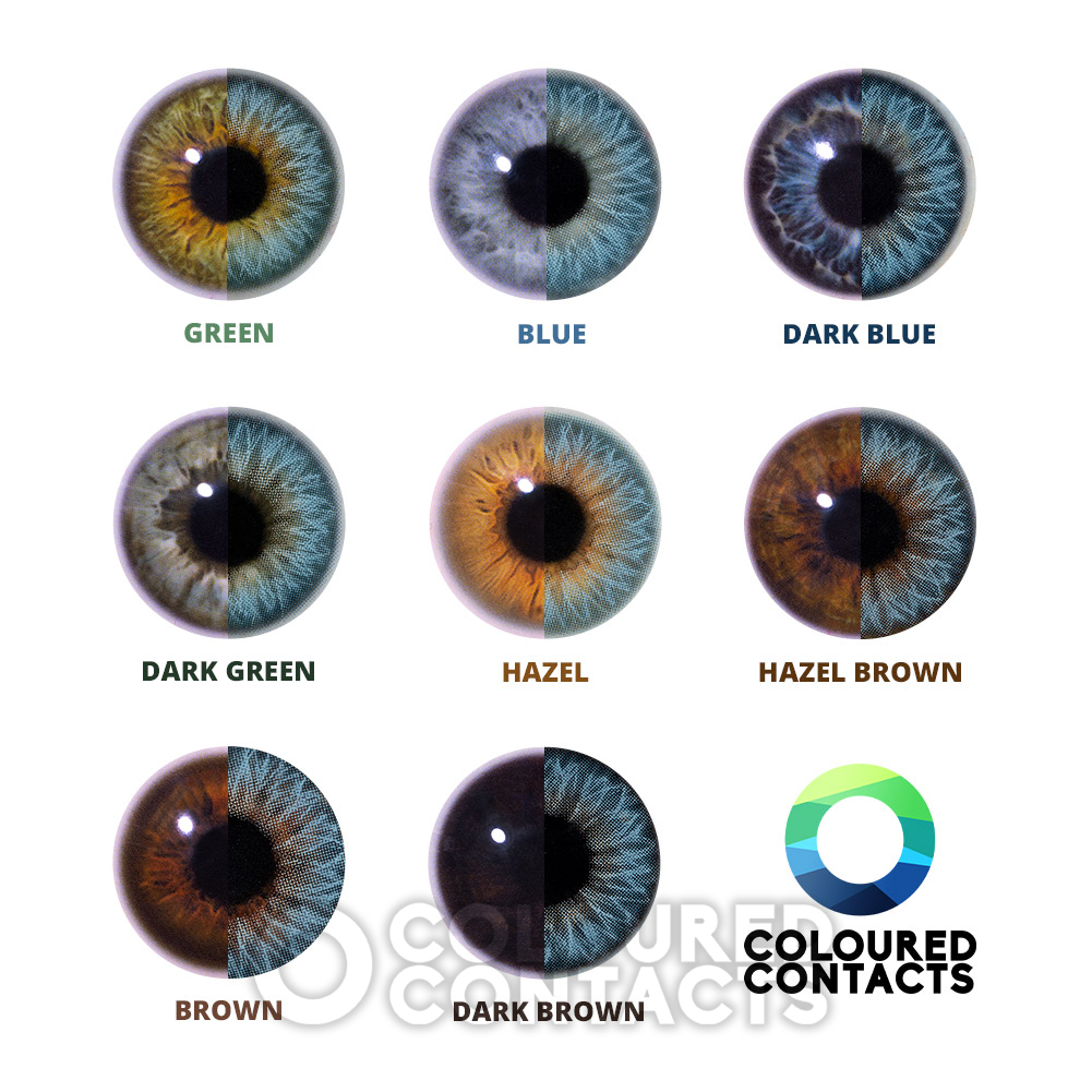 Ocean Blue Coloured Contact Lenses (Daily) | Coloured Contact Lenses