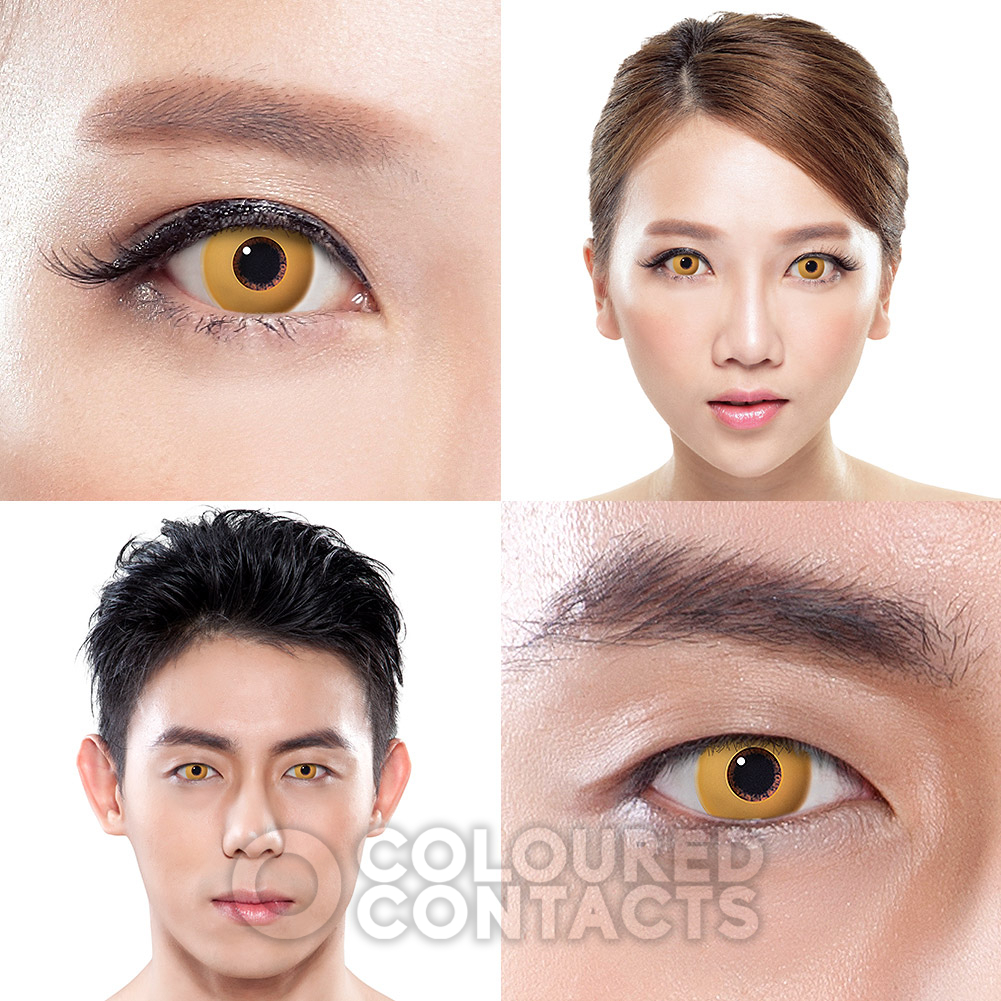 Yellow Valak Nun Coloured Contact Lenses (Daily) | Coloured Contact Lenses