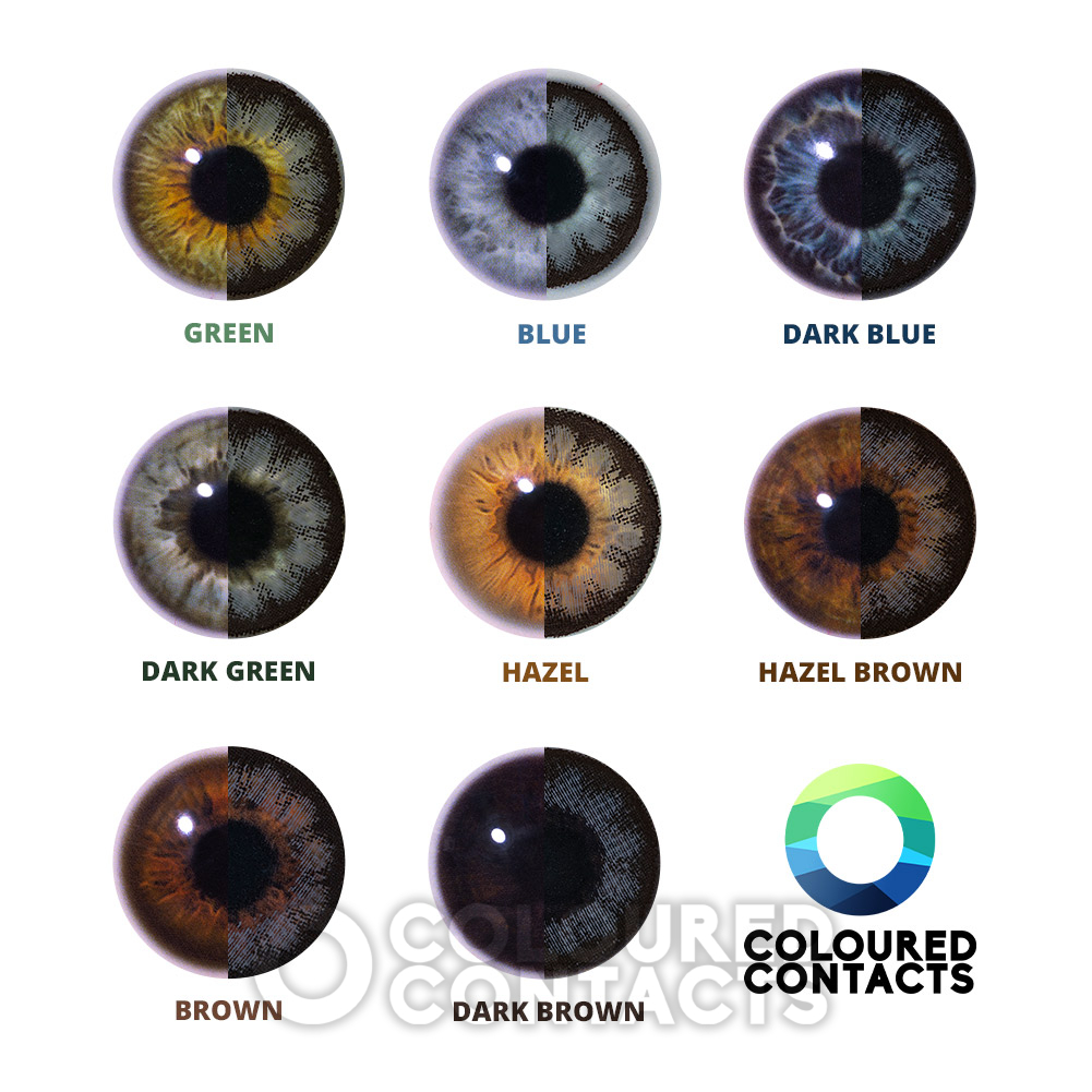Evening Grey Big Eye Contact Lenses | 30 Day Coloured Contacts