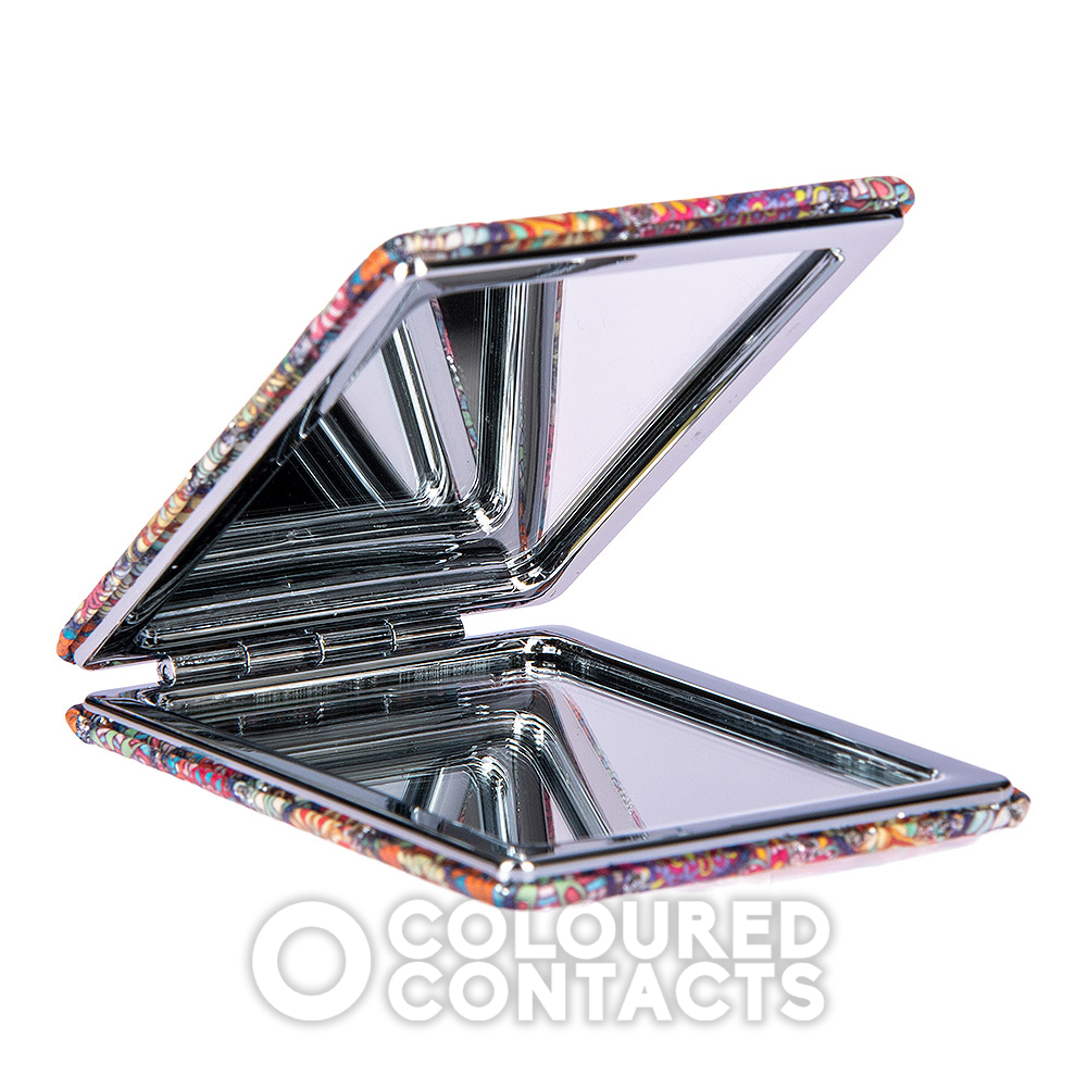 Mandala Circles | Folding Compact Contact Lens Mirror