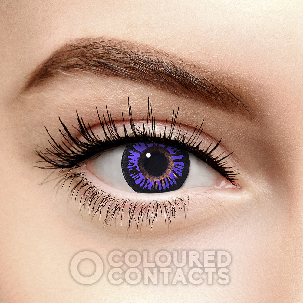 Big Eye Dolly Violet Coloured Contact | 30 Day Lenses