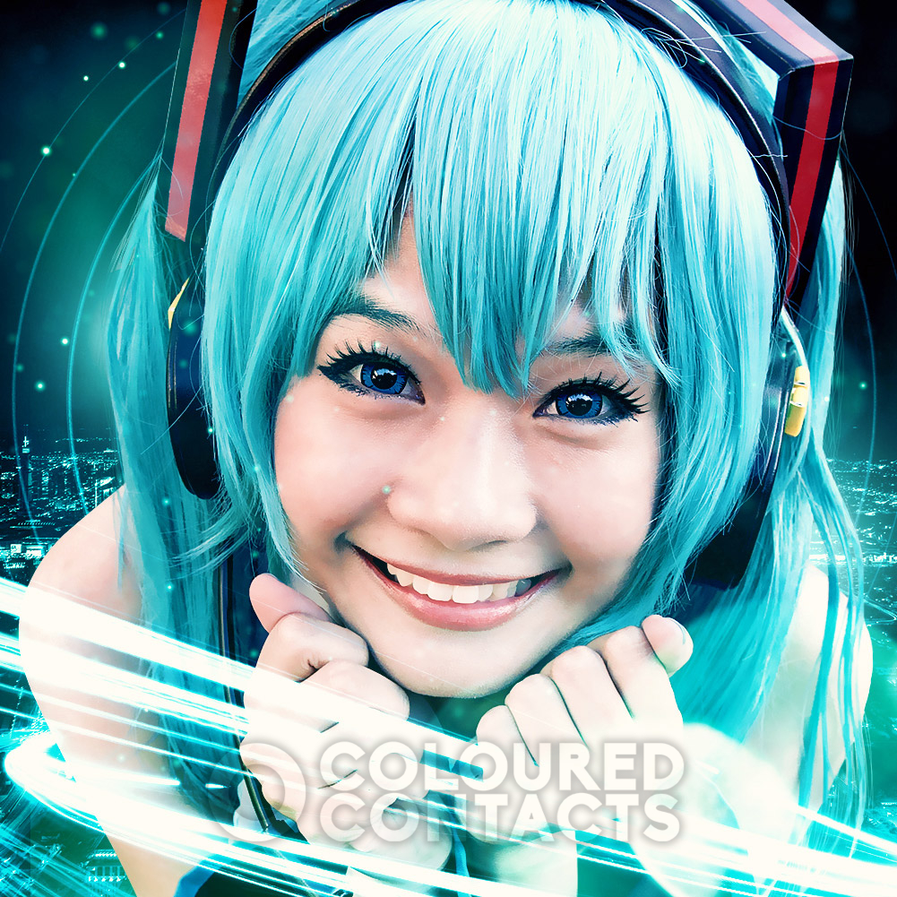 Blue Dolly 90 Day Colored Contact Lenses, Doll Big Eyes Contacts Lens